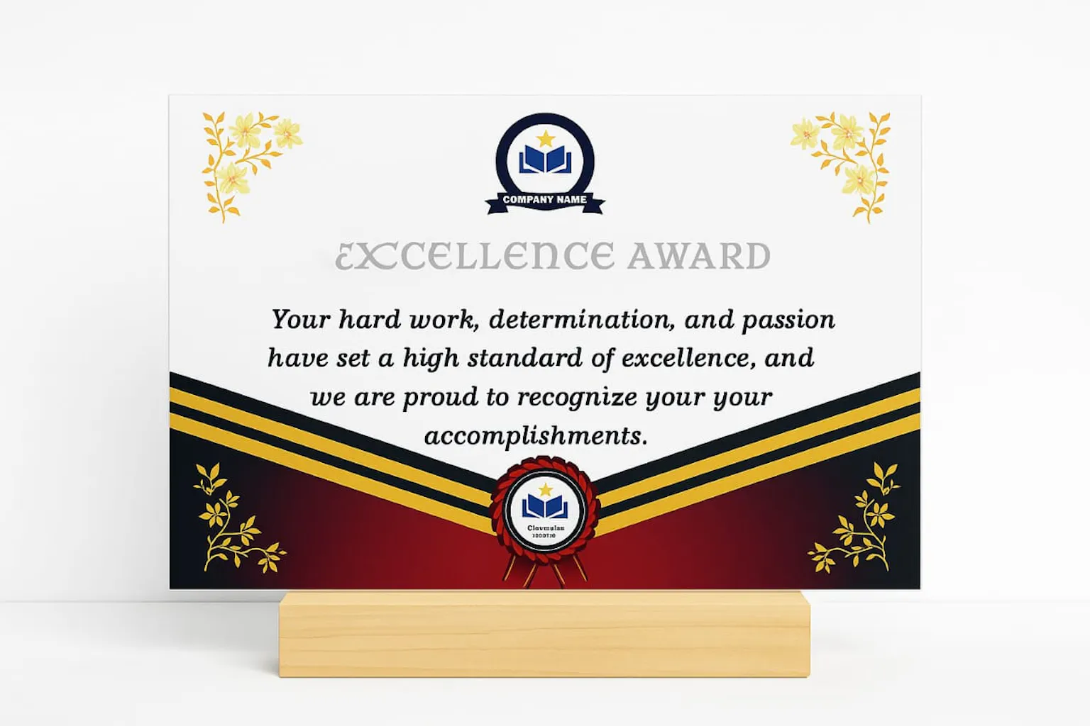 Personalized Award Plaque – Recognize Excellence with Distinction ...